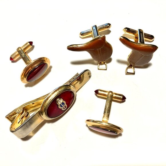 Marvel | Accessories | Marvel Vintage Set Of Ruby Cufflinks With Tie ...